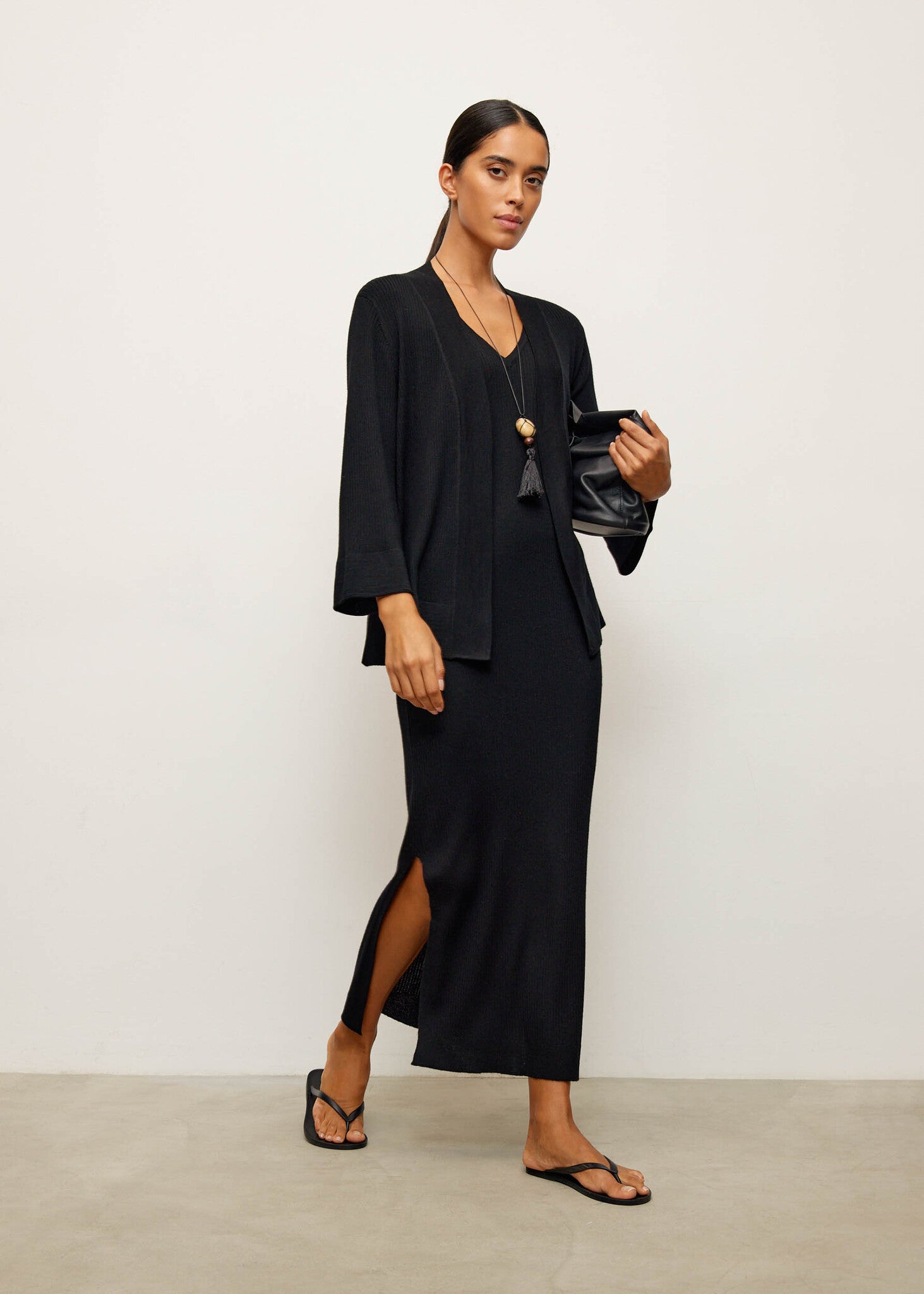 PALOMA cardigan, black – TRY ON DRESS