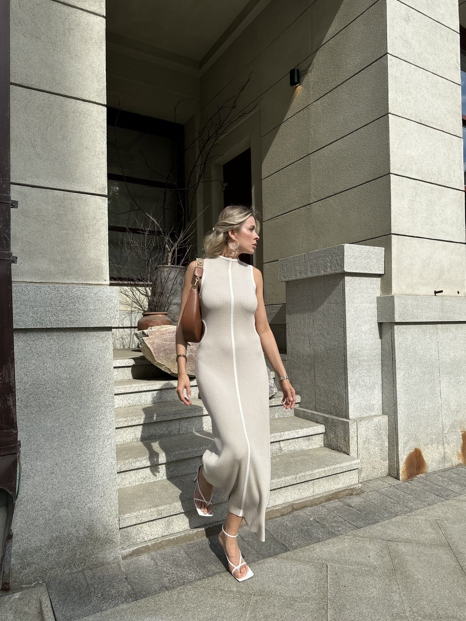 RENEE cutout dress, cream – TRY ON DRESS