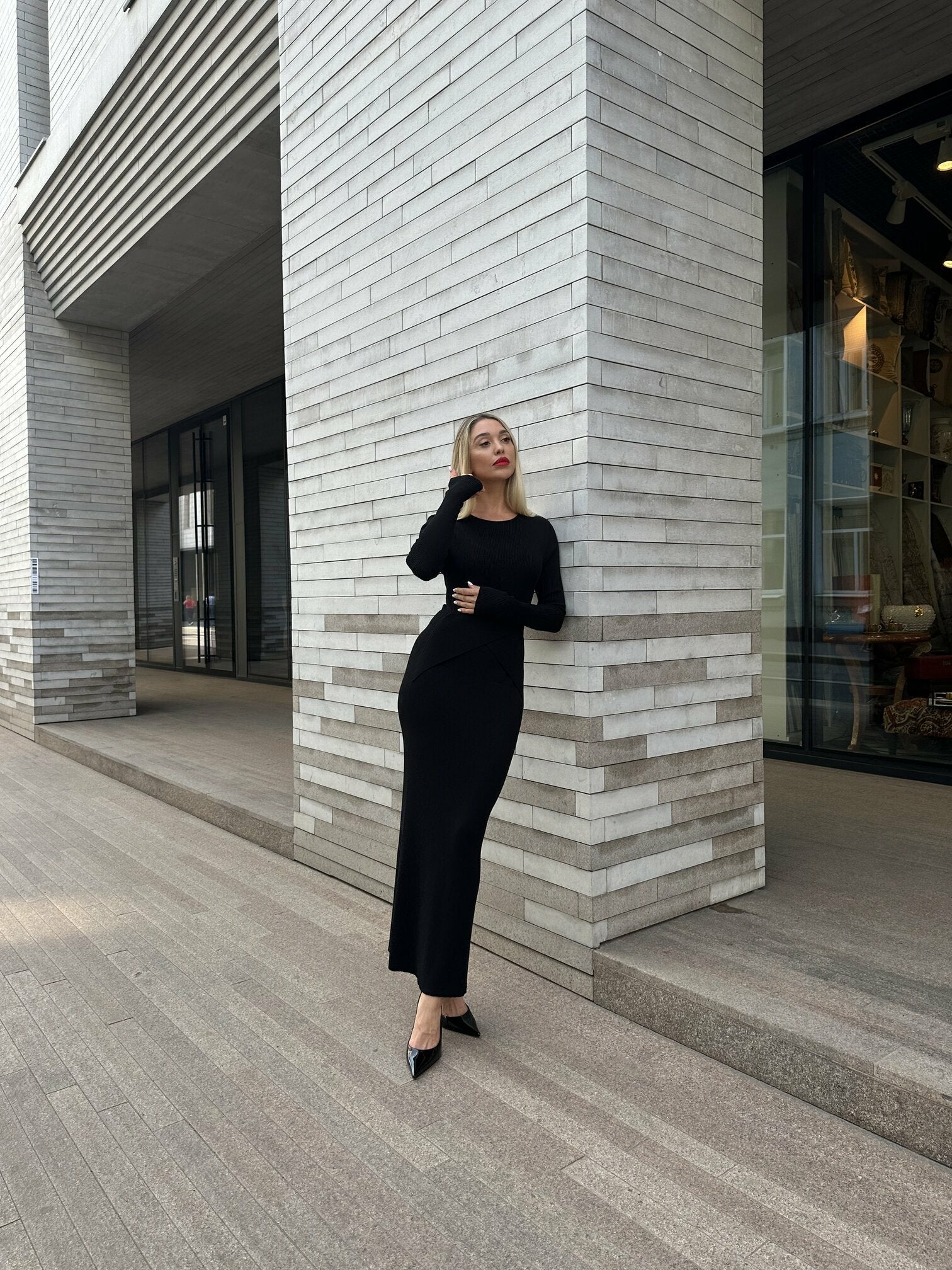 SENSE dress, black – TRY ON DRESS